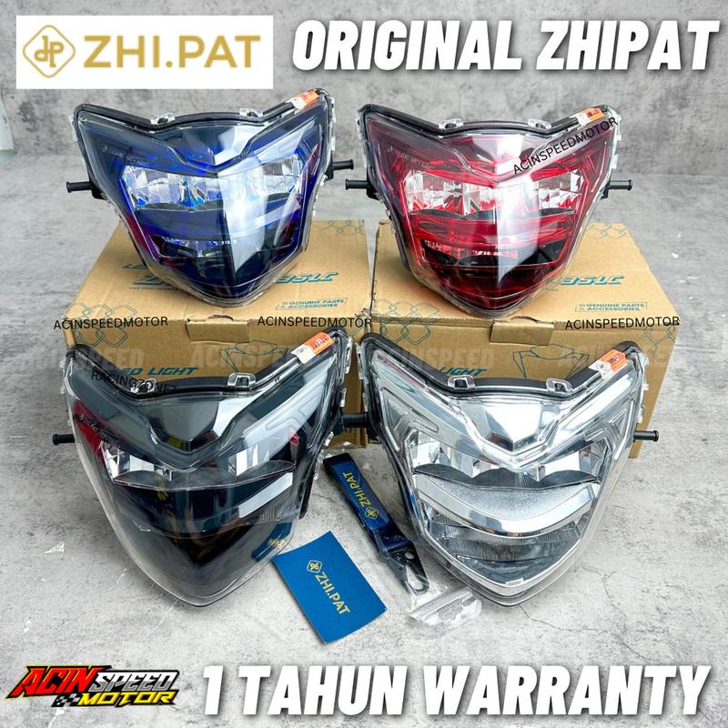 1 TAHUN WARRANTY” ORIGINAL ZHIPAT LC135 V2-V7 HEAD LAMP LIGHT LED ...