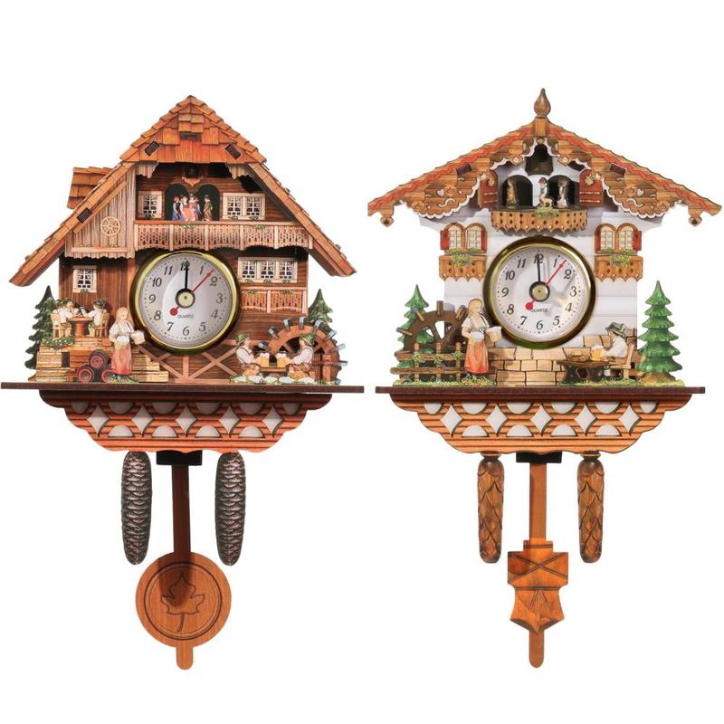 Jam cuckoo retro untuk ruang tamu, jam dinding kayu, kuarza, - TikTok ...