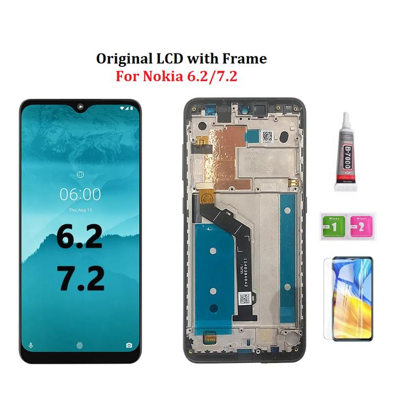 Original For Nokia 6.2 7.2 LCD Display with Touch Screen Glass - TikTok ...