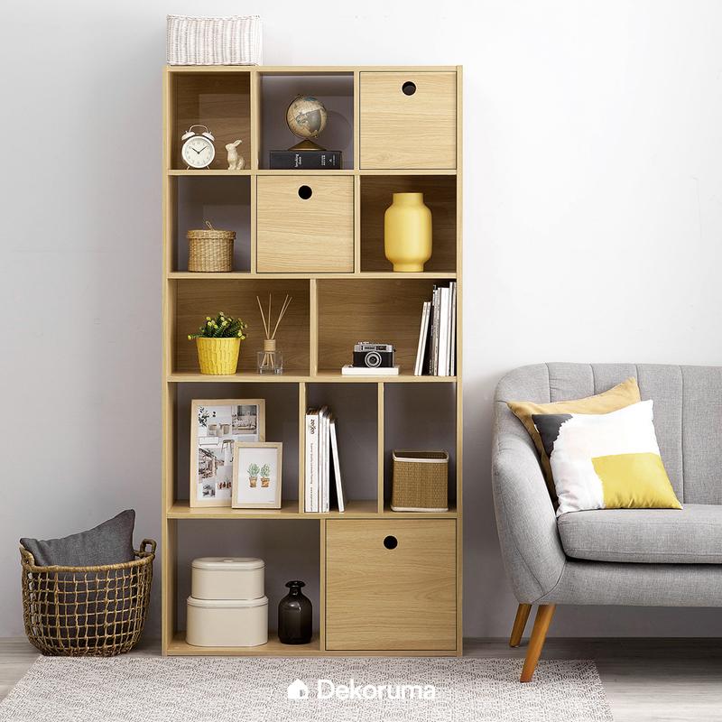 Dekoruma Anzu Rak Display Kayu - Rak Buku Minimalis 5 Susun - Shop ...