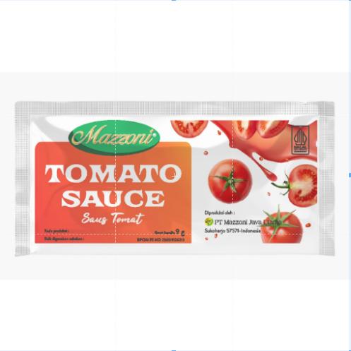 Mazzoni Saus Tomat Sachet 9 Gram isi 24 Pcs - Shop | Tokopedia