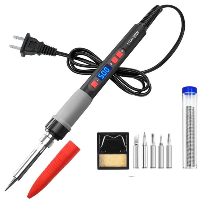 Portable 90W Soldering Iron Kit Temp Adjustment UK/EU/US Plu - TikTok ...