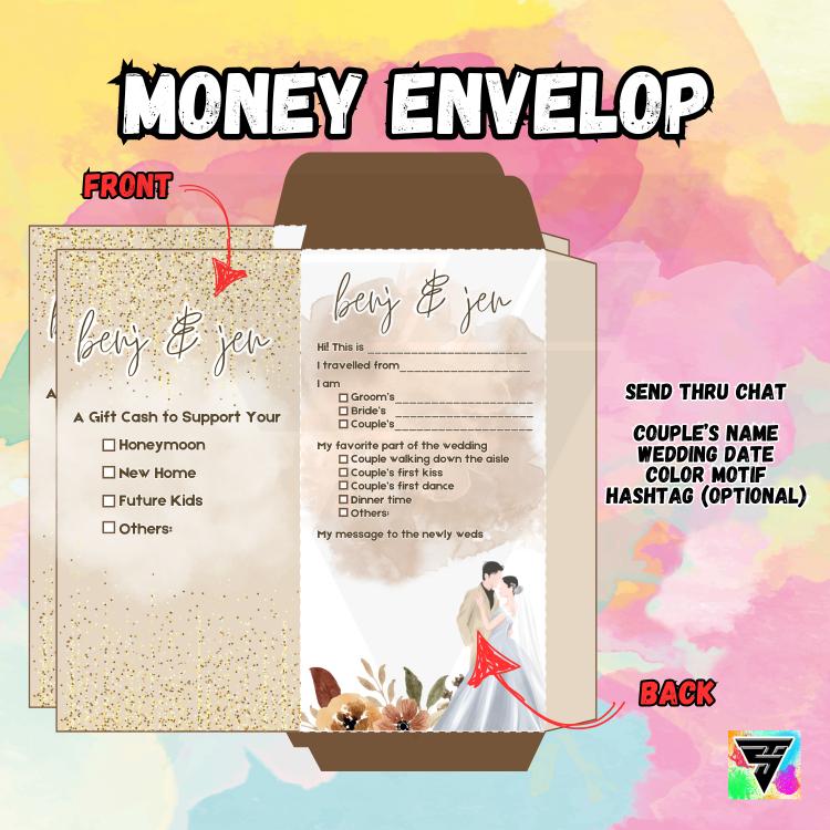 Personalized Money Envelope for Money String in Wedding with - TikTok ...