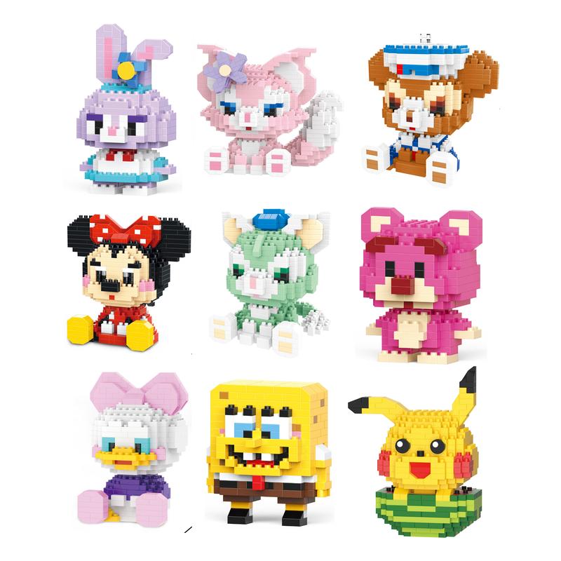 sanapo Mini Building Block Assembled Small Sanrio Particles Toys ...