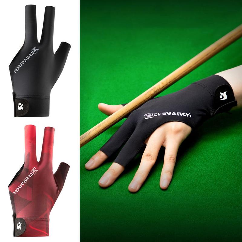 Billiards Gloves Left Hand 3 Fingers Elastic Billiard Comfortable ...