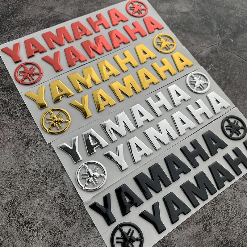 Motorcycle 3D Stickers YAMAHA Logo Sticker Resin Gel Motorcycle Decals ...