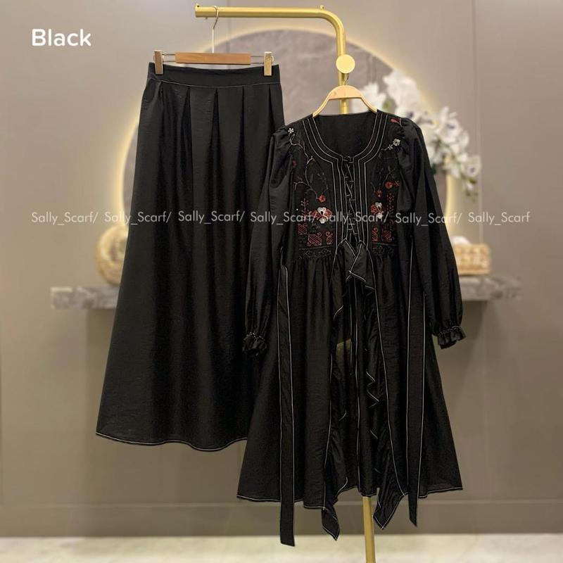 Sally Scarf Set 2in 1 Briana Set rok BRUKAT /busui friendly /setelan ...