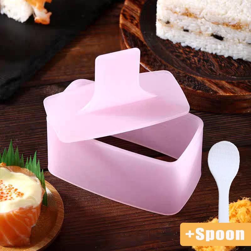 Rice Mould Musubi Molder Maker Rectangular Layer Mold Box Scoop ...