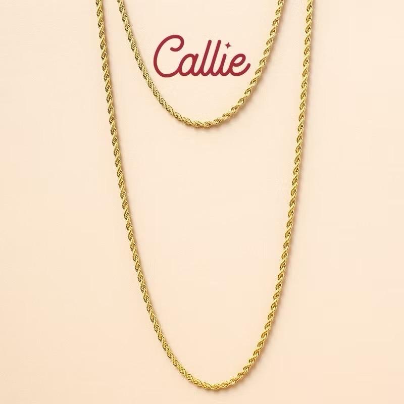 Callie Stainless Steel Twisted Rope Chain - TikTok Shop Philippines