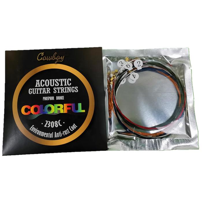 Jual Senar cowboy 2308C gitar akustik 010-048 colorful accoustic guitar ...