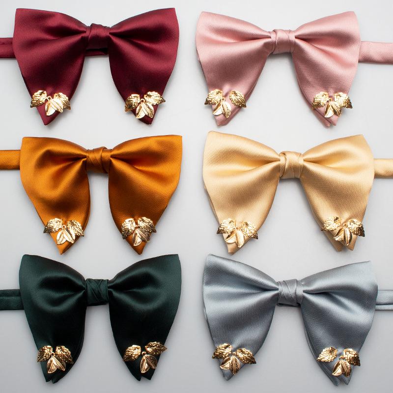 New Solid Color Polyester Yarn-Dyed Large Bow Tie for Men an - TikTok ...