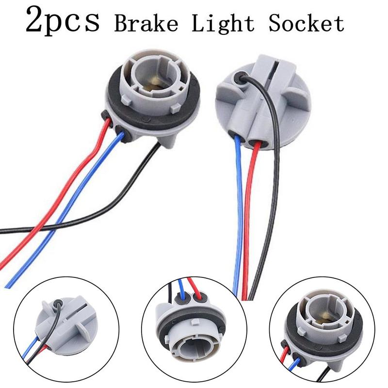 2PCS 1157 Bulb Socket BAY15D Socket P21/5W Adapter Brake Light - TikTok ...