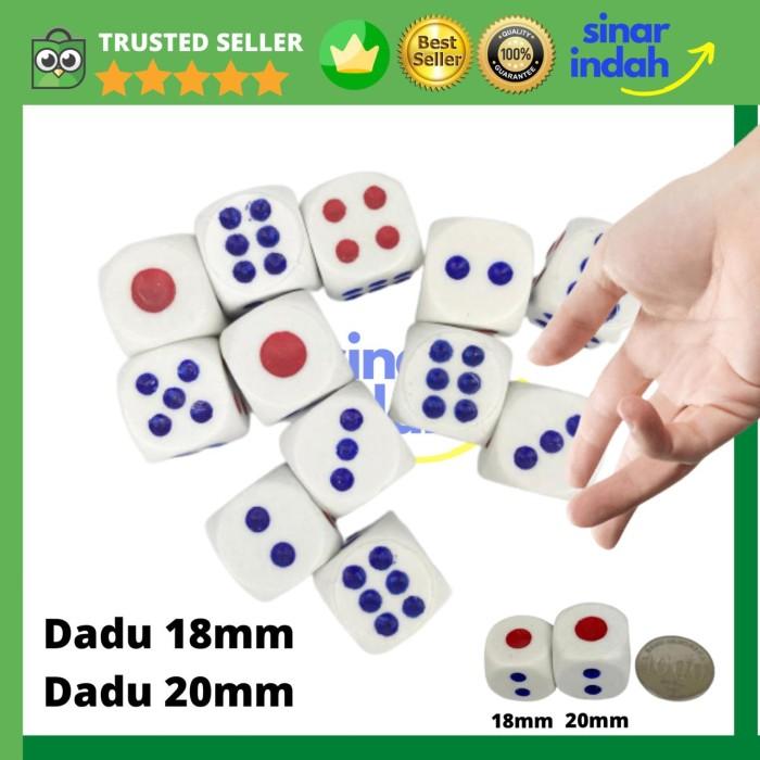 Dadu Besar Mainan PVC Plastik Board Games Kartu 18mm 20mm 1.8cm 2.8cm ...