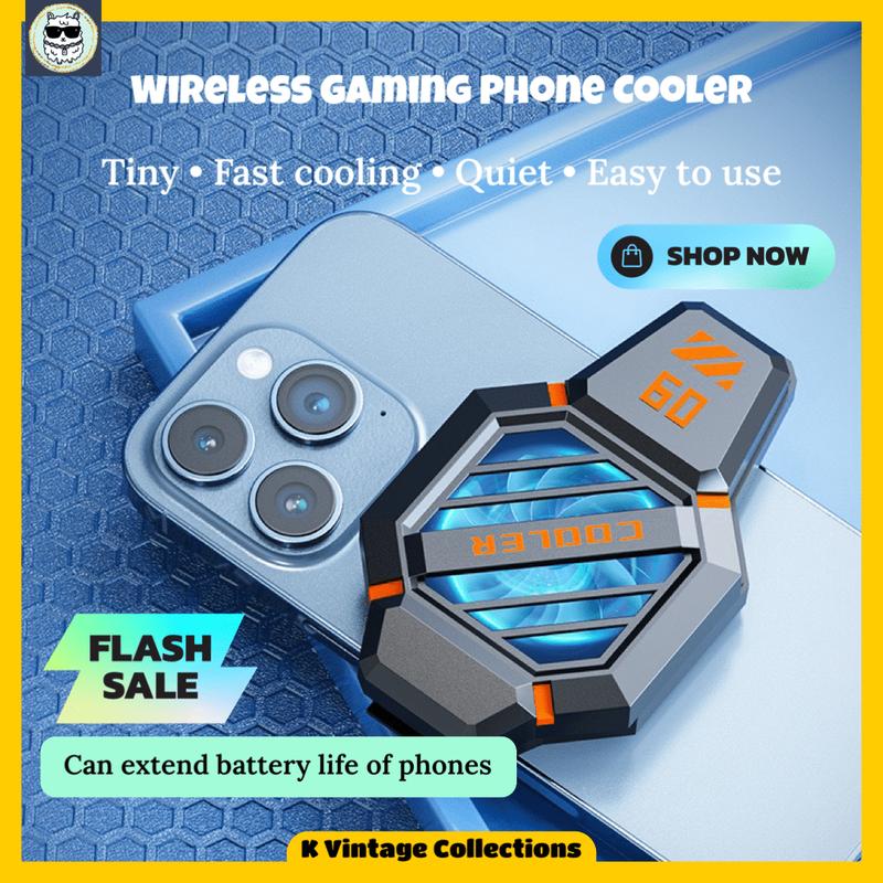 DY08/DY09 Wireless Phone Cooler Gaming Phone Fan Cooler Mobile - TikTok ...
