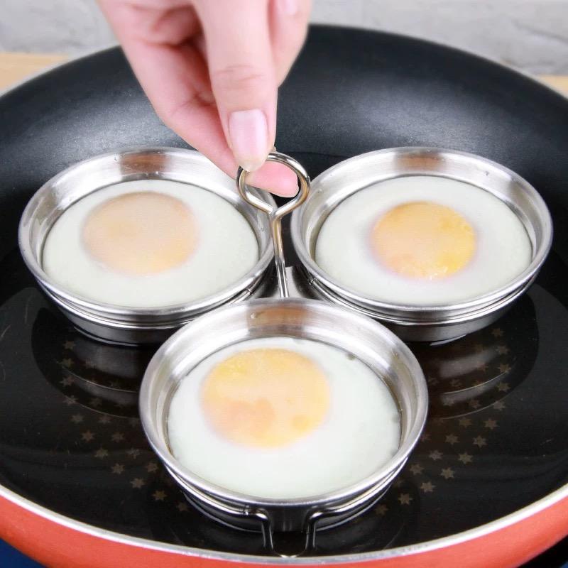 Stainless Steel Heart-Shaped Egg Steamer Mold - Round Shape for ...