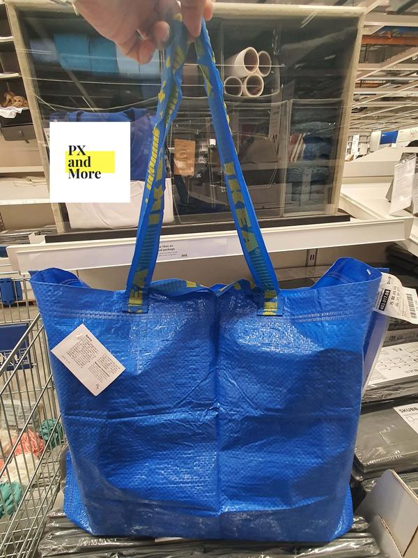 Original Ikea FRAKTA Shopping bag, medium, blue, 45x18x45 cm/36 ...