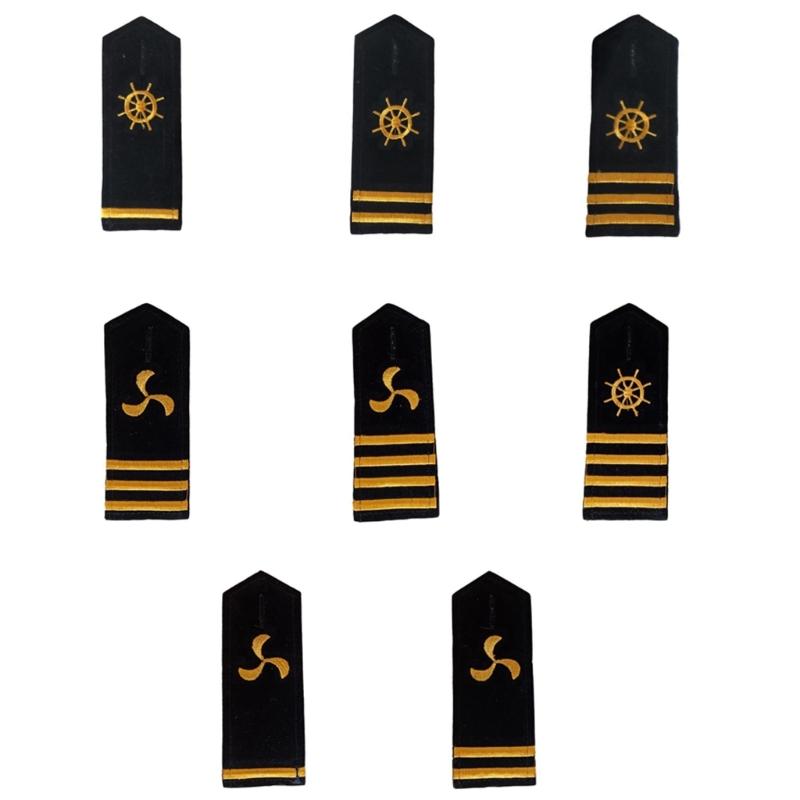 Tanda Darat Pelaut, Huiji, Epaulet Profesional, Uniform Kapten ...