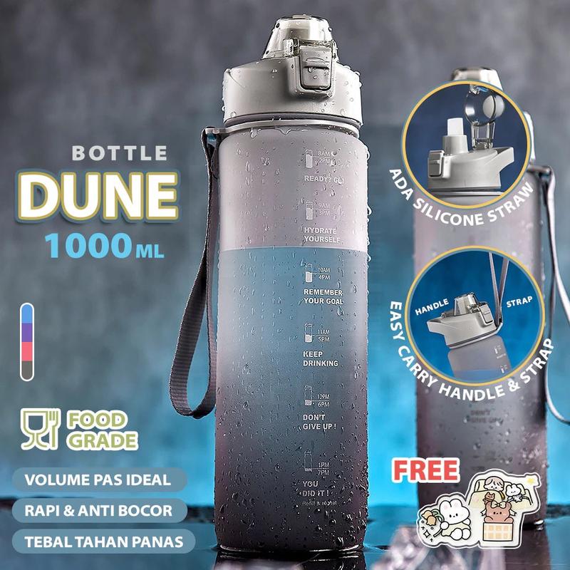 SHS Botol Minum 1Liter Flip Tutup Premium BPA Free Tahan Panas Food ...