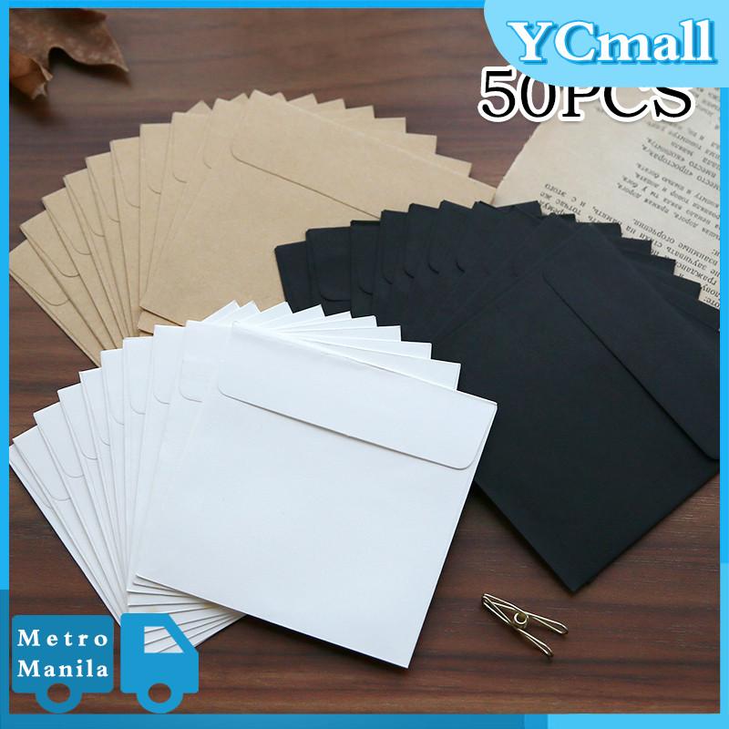 10x10cm 50pcs Square Mini Small Envelope For Membership Card - TikTok ...