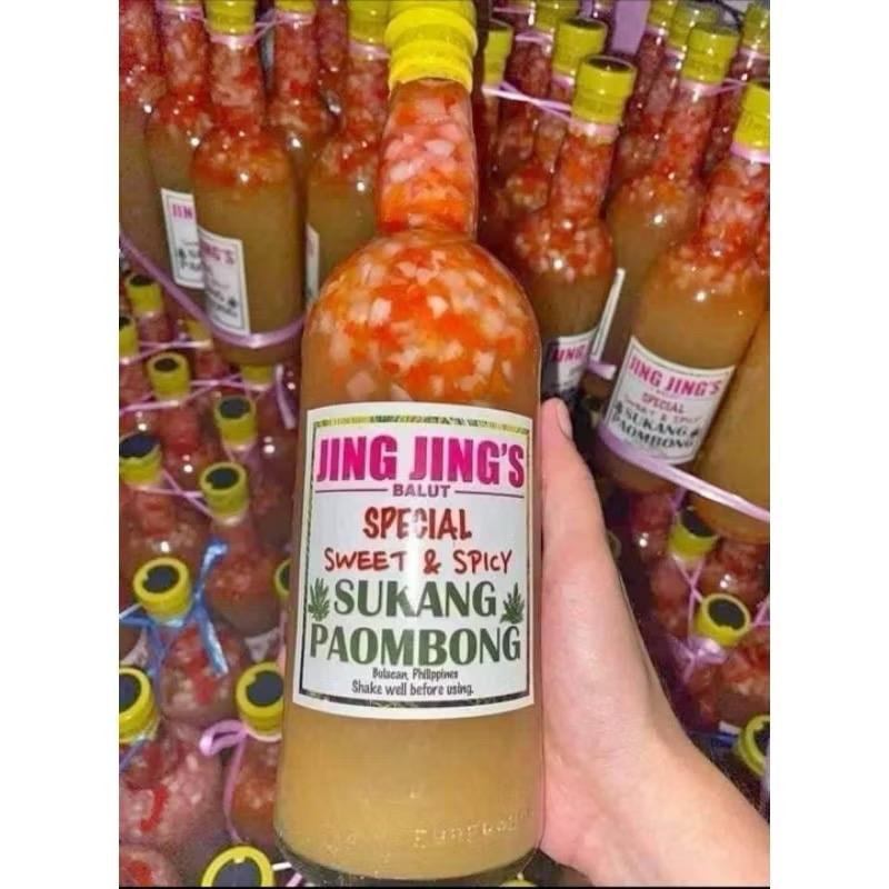 Jing Jing's sukang paombong sweet & spicy /Special Spicy 1 liter ...