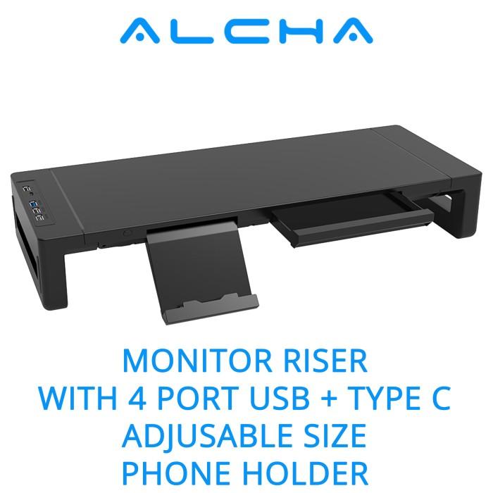 ALCHA MONITOR RISER KM50 STAND AMBALAN MEJA LAPTOP LCD LED - Shop ...