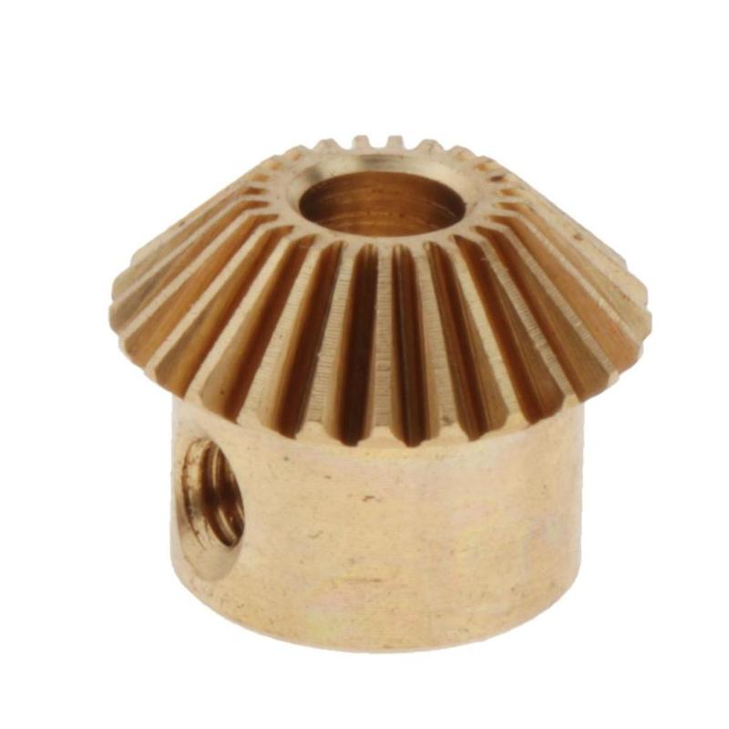 0.5 Modulus gear serong tembaga, 25 gigi, diameter 3 hingga 5mm ...