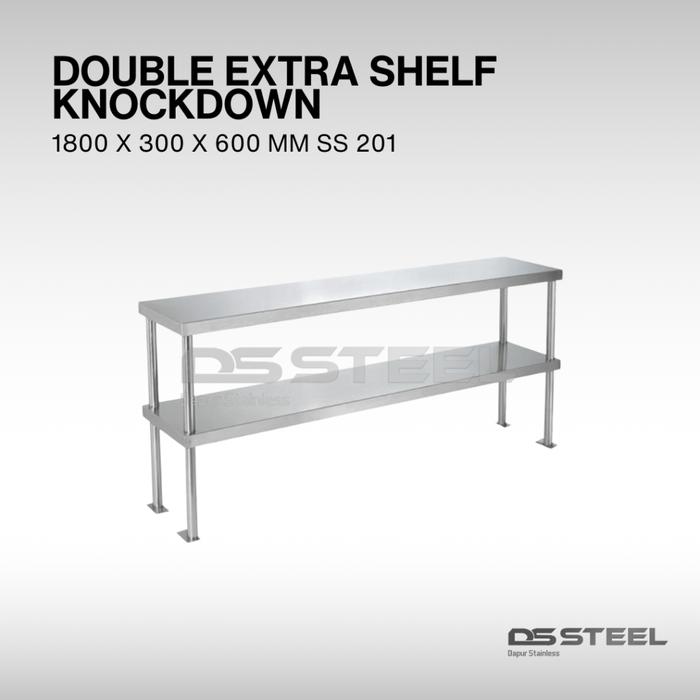 Jual DS STEEL Table Extra Shelf / Rak Meja Stainless Steel 2 Susun ...