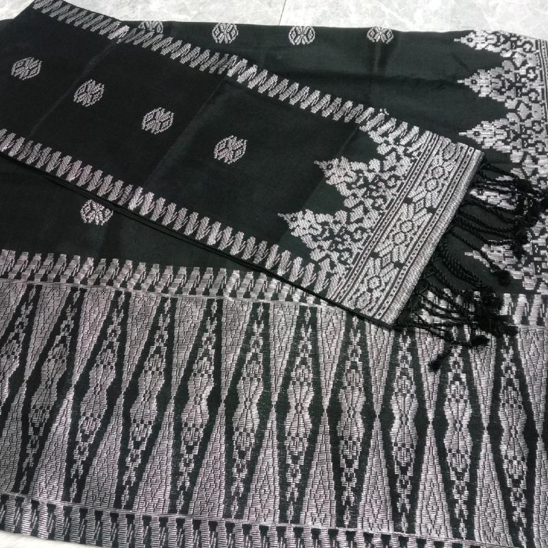 songket silungkang hitam silver - Shop | Tokopedia