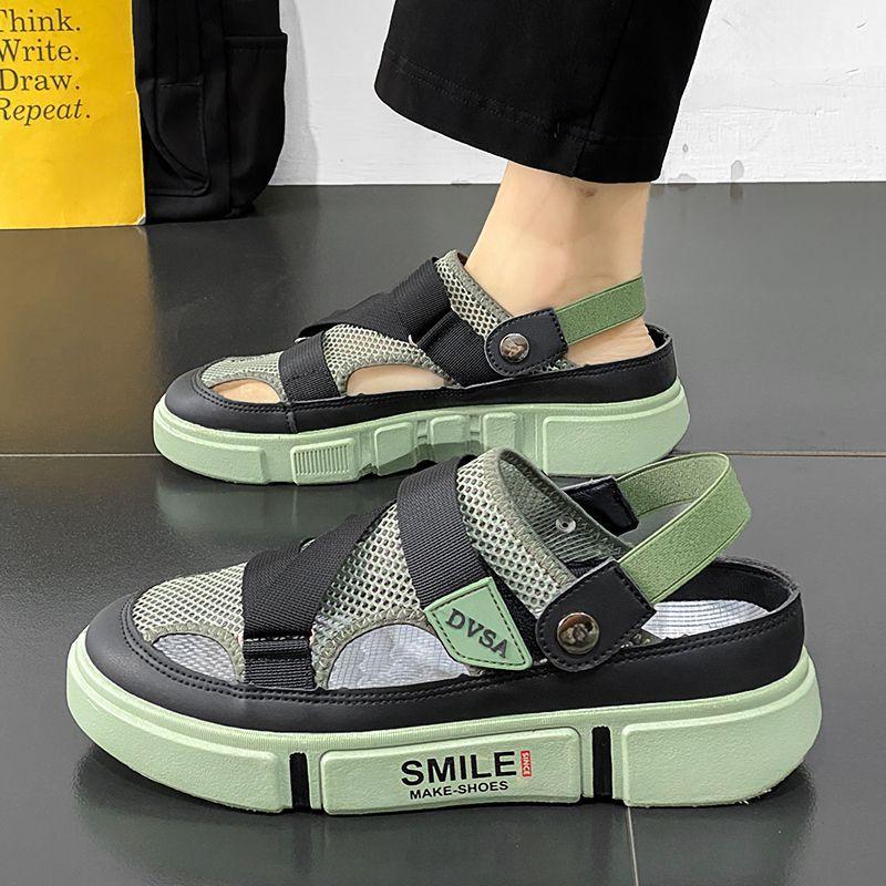 Sandals Men's Summer Outdoor Non-Slip Teenagers Two Wear Junior High ...