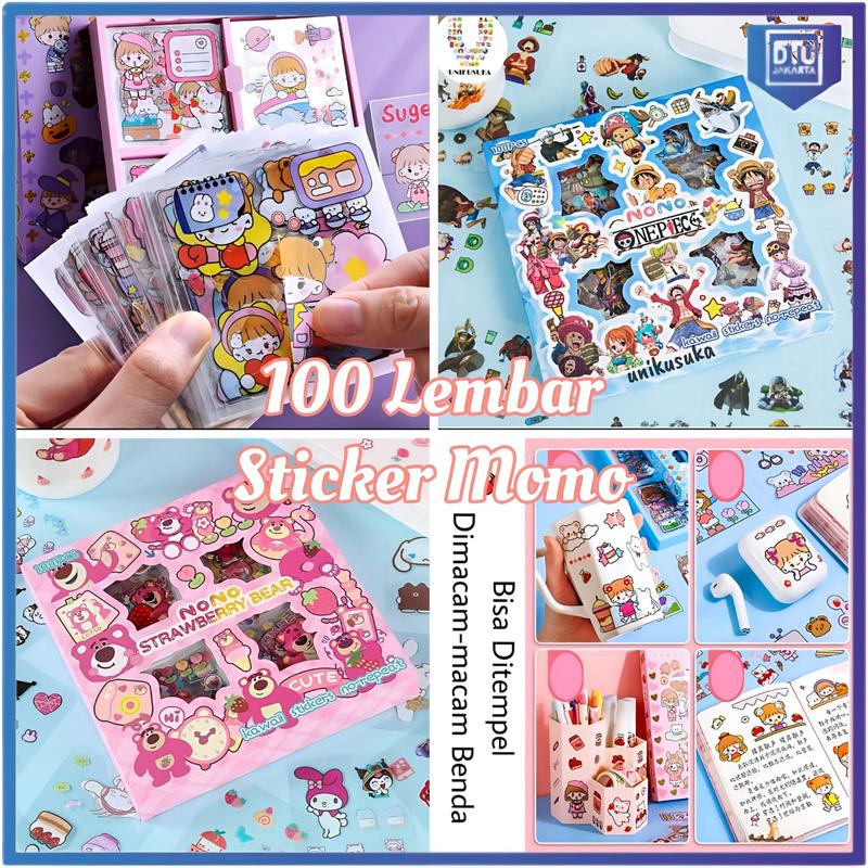 DTU Sticker isi 100 LEMBAR MOMO / ONEPIECE / KUROMI / CINNAMON - Shop ...