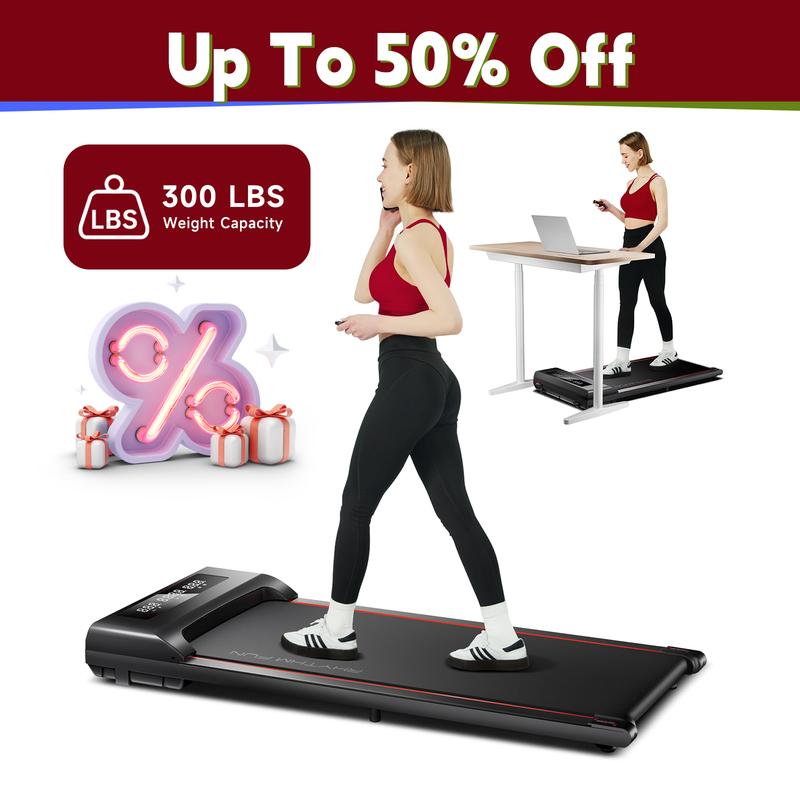 RHYTHM FUN Walking Pad Under Desk Treadmill with Remote Control ...