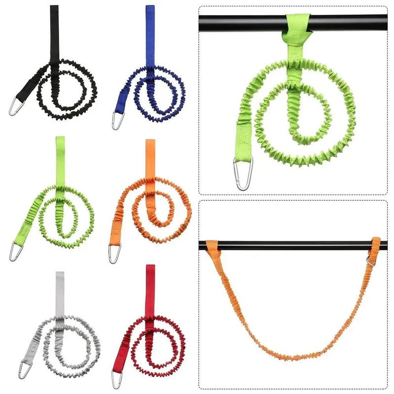 1pc Tie Rope with Safety Hook Kayak Paddle Leash Adjustable Elastic ...