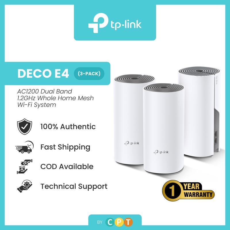 TP-Link Deco E4 (3-Pack) AC1200 Whole Home Mesh Wi-Fi System - TikTok ...