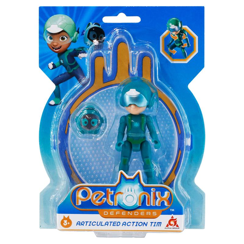 Petronix Defenders 3-inch Articulated Action Tim, Action Figure and ...