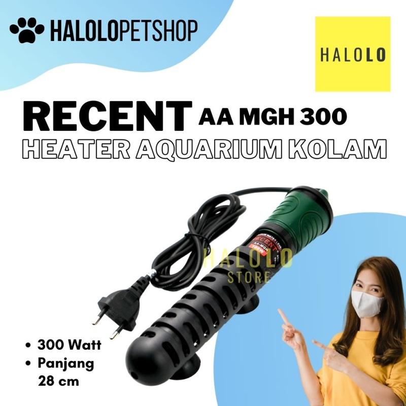 Heater Aquarium RECENT AA MGH 300 WATT Water Heater Pemanas Air - Shop ...