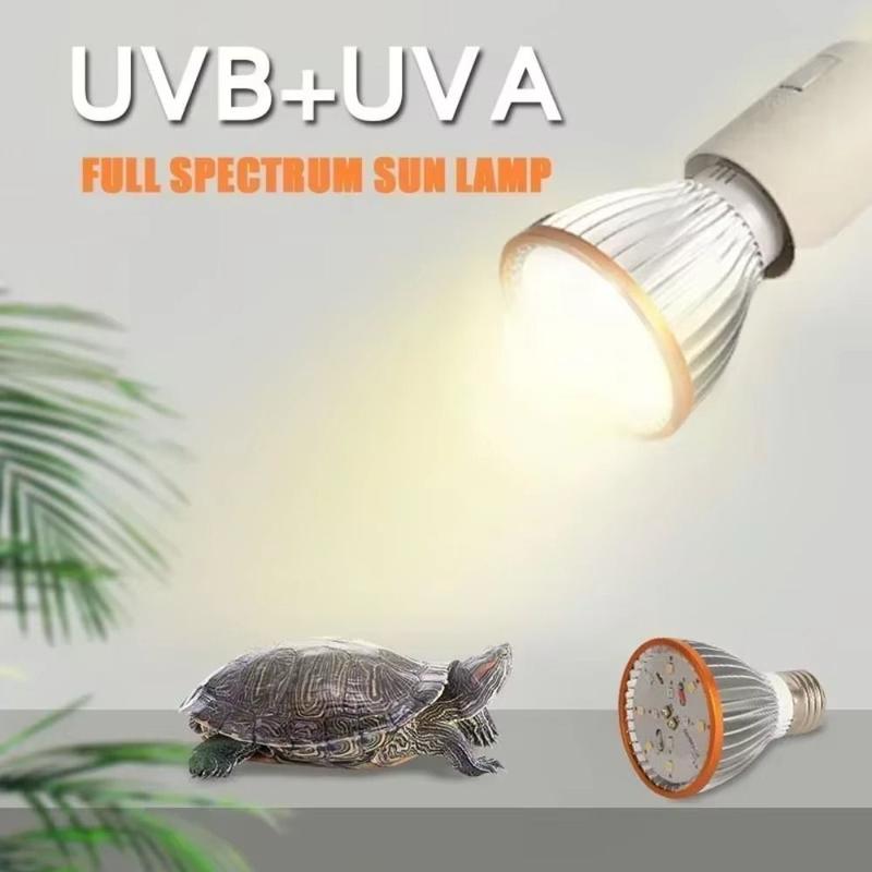 Lamp Spot LED Reptile Light Bulb Full Spectrum 5.0/10.0 UVA UVB ...
