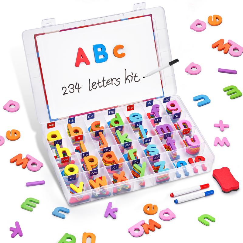 JoyCat Classroom Magnetic Letters Kit 234 Pcs with Double, Foam ...