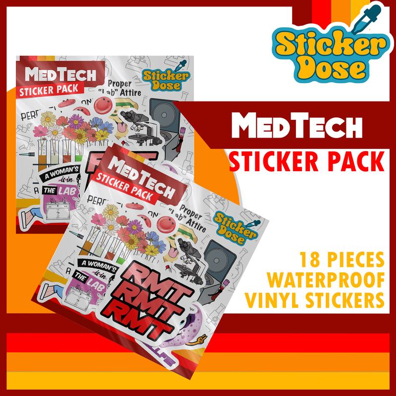 MEDTECH STICKER PACK - Waterproof Vinyl Stickers 18 pieces - TikTok ...
