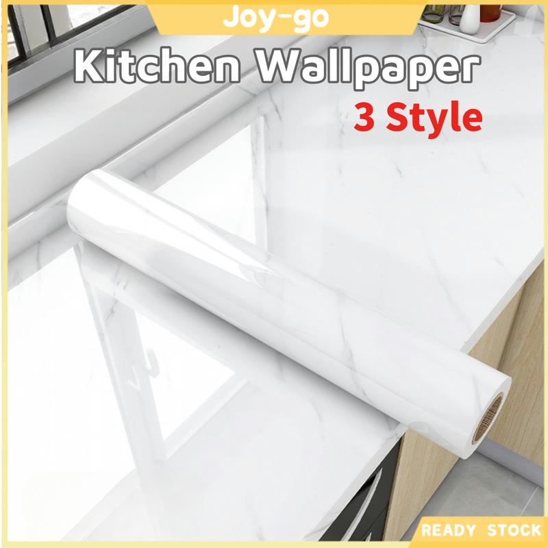 Marble Wallpaper Waterproof Kitchen Self Adhesive Wallpaper Oil ...