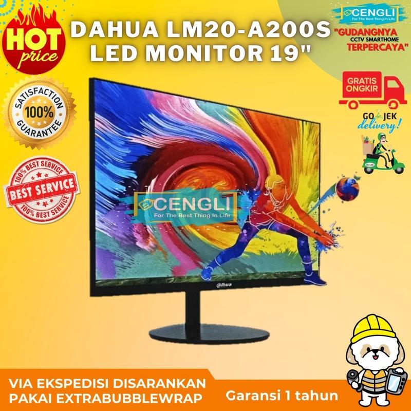 MONITOR DAHUA LED 19.5" DHI-LM20-A200S HDMI VGA SPEAKER - Shop | Tokopedia