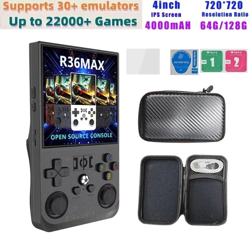 R36MAX Professional Open Source Handheld Game Console Dual Joystick ...