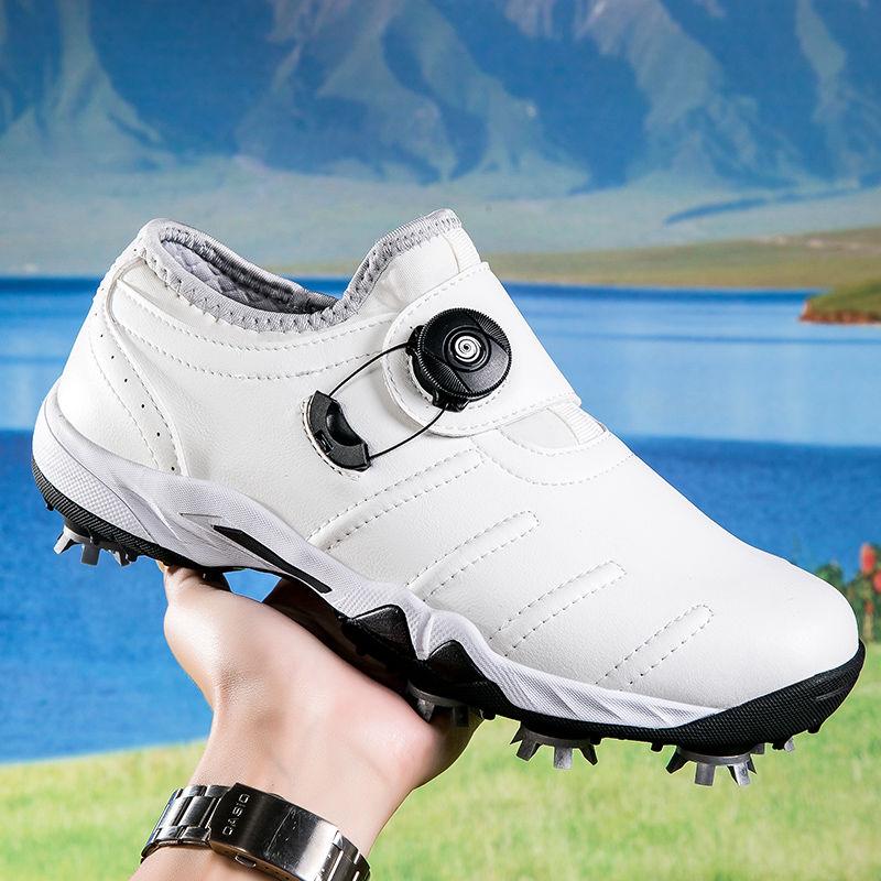 New Golf Shoe Men's Breathable Activity Non-Slip Rotary Button - TikTok ...