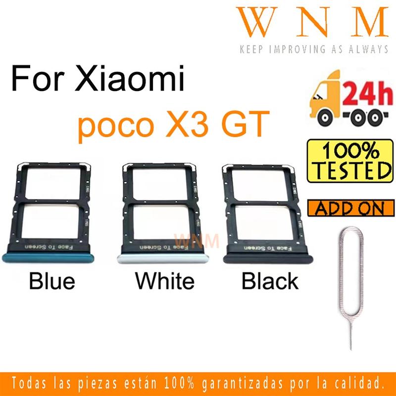 New For Xiaomi Poco X3 GT Sim Card Tray Slot Holder Card Holder ...