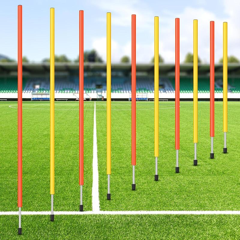Agility Poles 5ft Adjustable Soccer Training Poles Soccer Practice ...