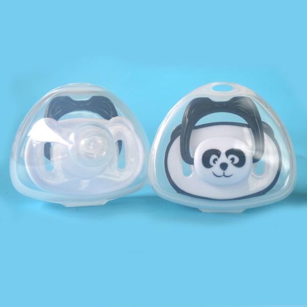 Silicone Pacifier, with Storage Box, Panda Cartoon Printing Sleeping ...