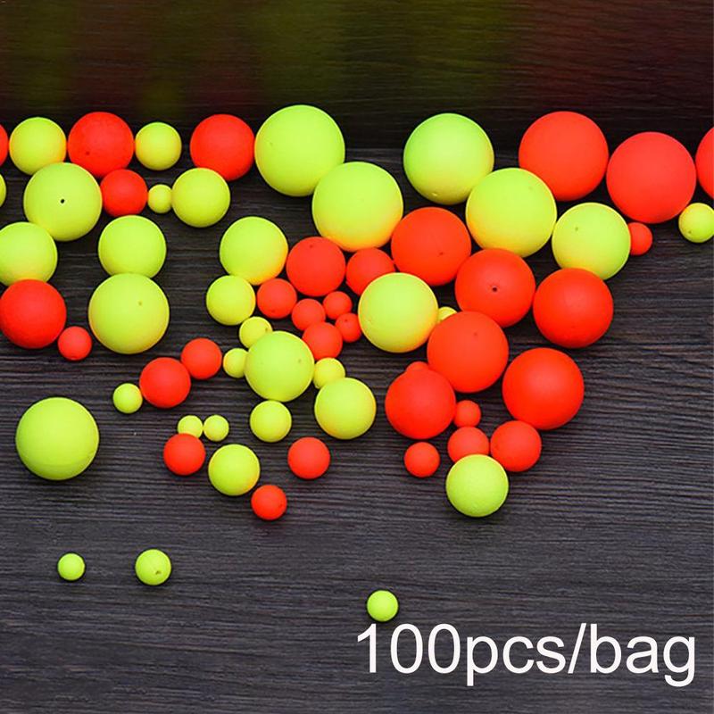 100PCS High Quality Rig Rigging Material EPS Foam Floats Ball Beans ...