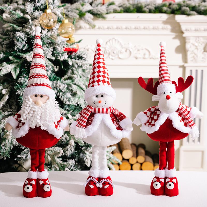 Santa Stretchable Plush Doll, Christmas Decorations Doll Santa - TikTok ...