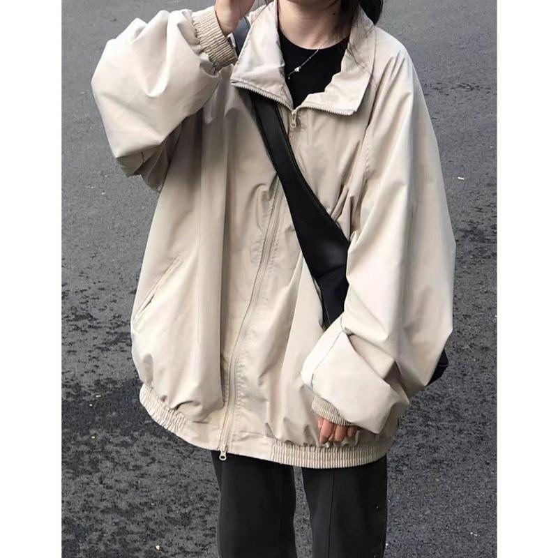 ÁO KHOÁC GIÓ THÊU MANNSTU MS 04 FORM RỘNG CÁ TÍNH Jacket Kem - TikTok ...