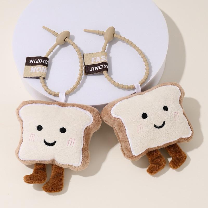 Ready Stock 6cm Bread Keychain Creative Plush Toy ins Backpack - TikTok ...