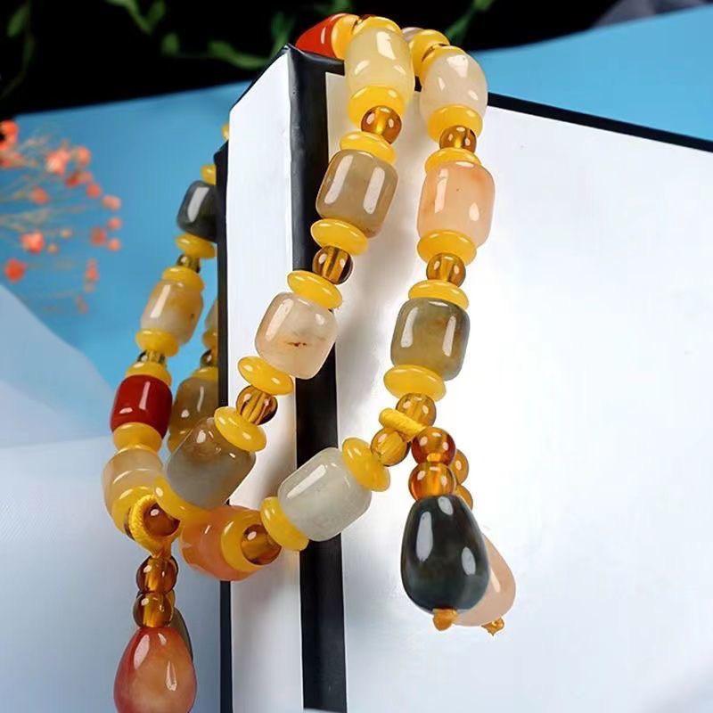 Gelang Tangan Jed Sutera Emas Xinjiang, Alamiah, Manik Tong, - TikTok ...